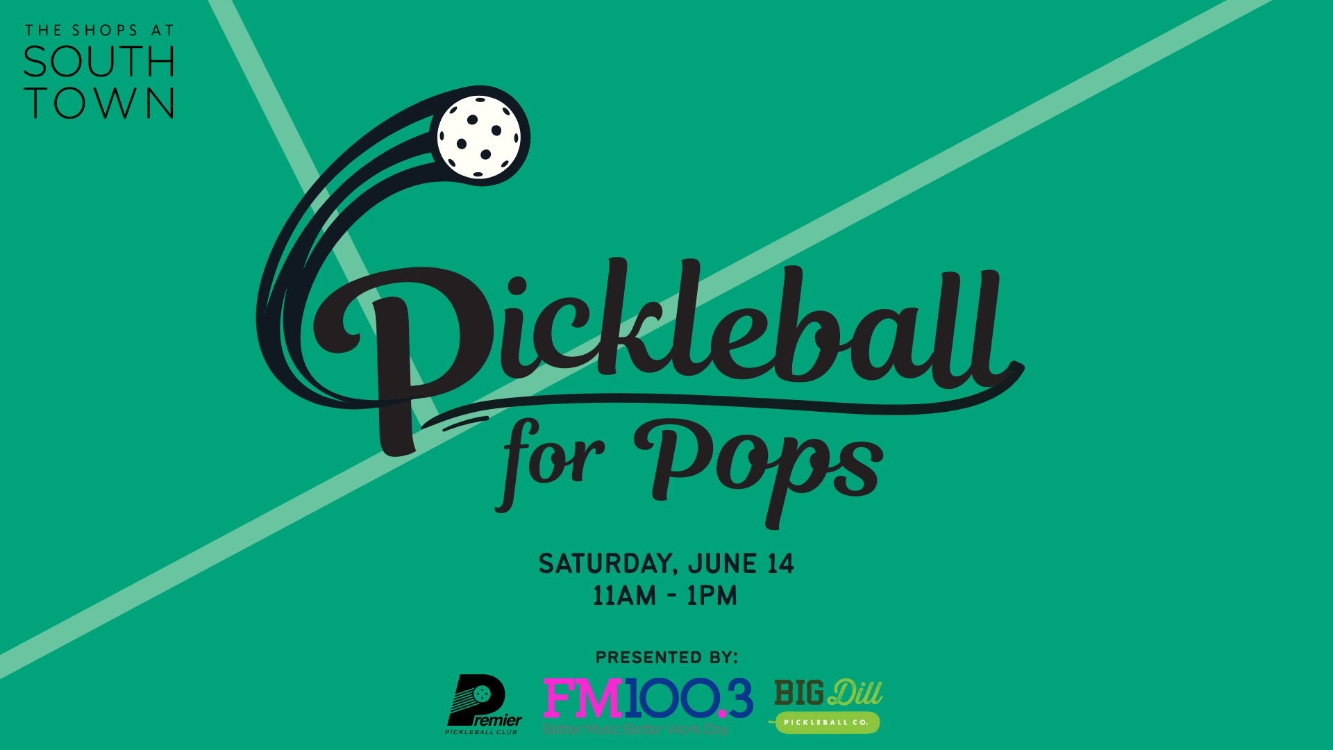 Pickleball for Pops at the Shops at South Town - FM100.3 - Better Music ...